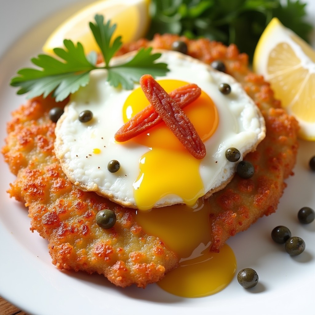 Locke-Ober Inspired Wiener Schnitzel Holstein - massappetite.com