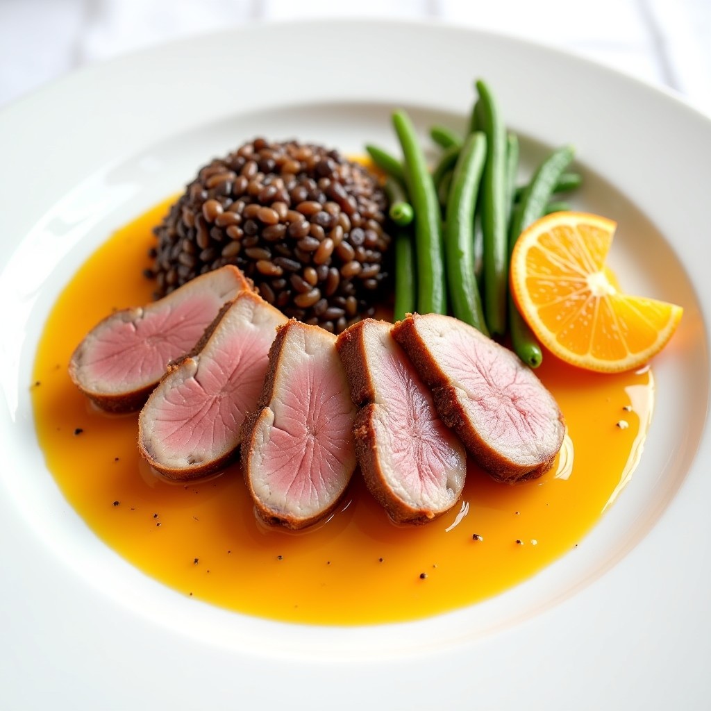 Aujourd'hui Inspired Duck à l'Orange with Wild Rice Pilaf ...