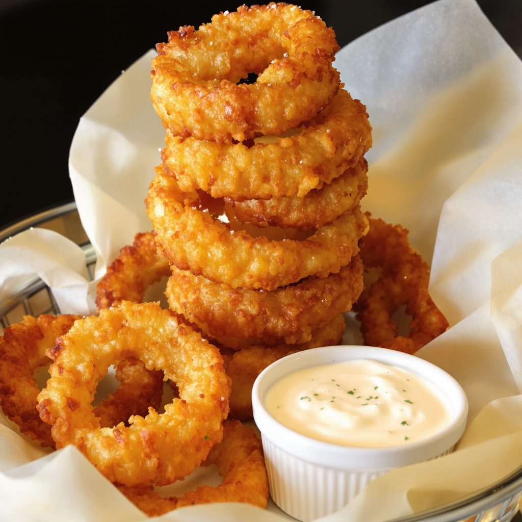 The Barnacle Inspired Beer-Battered Onion Rings with Ranch Dipping ...