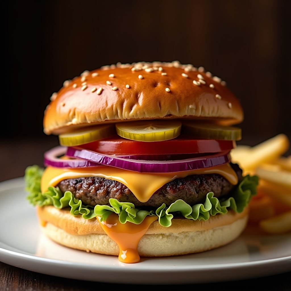 The Ground Round Inspired Ground Round Burger with Special Sauce ...