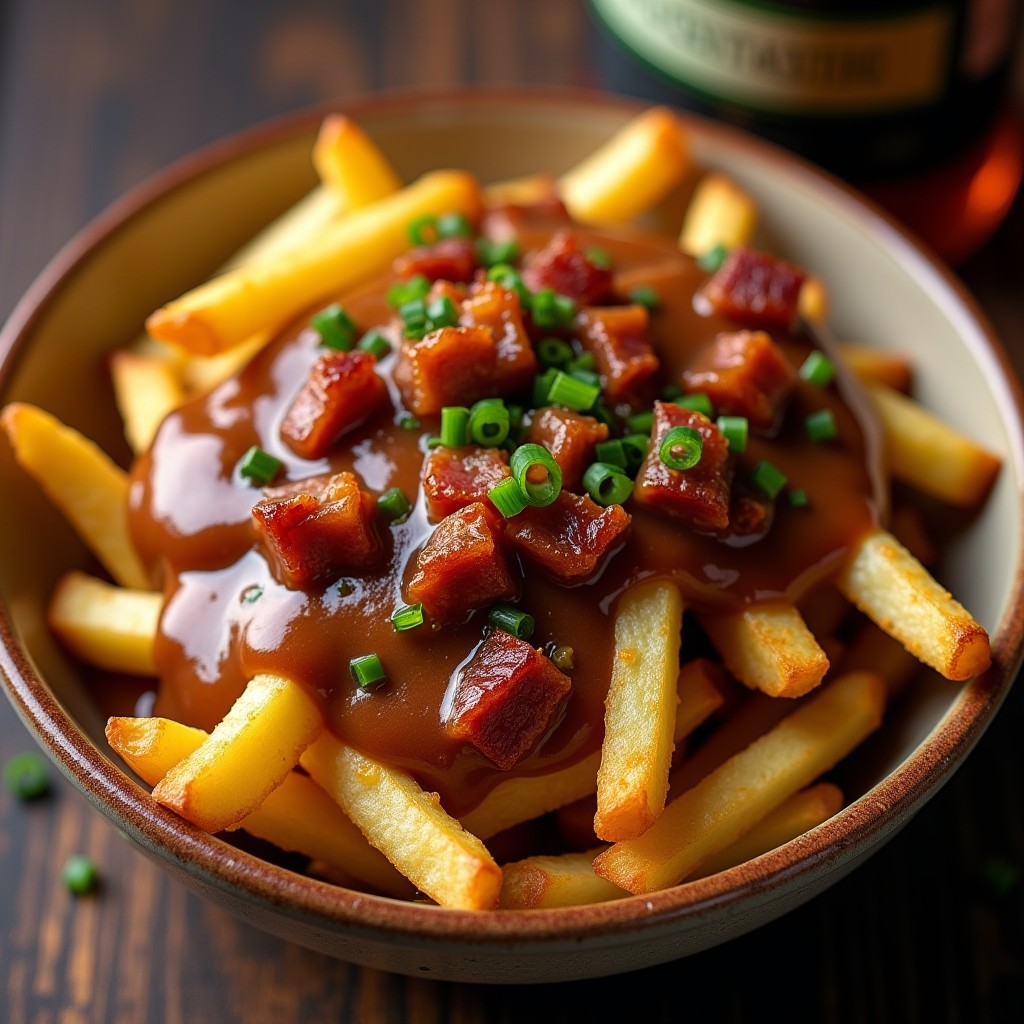 Jacob Wirth Restaurant Inspired Jäger Frites with Bacon Crumbles ...