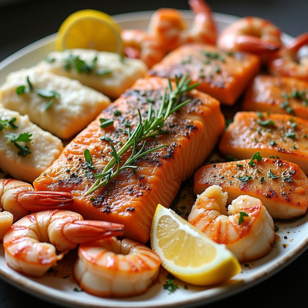 No Name Restaurant Inspired Broiled Seafood Platter with Herb Butter ...