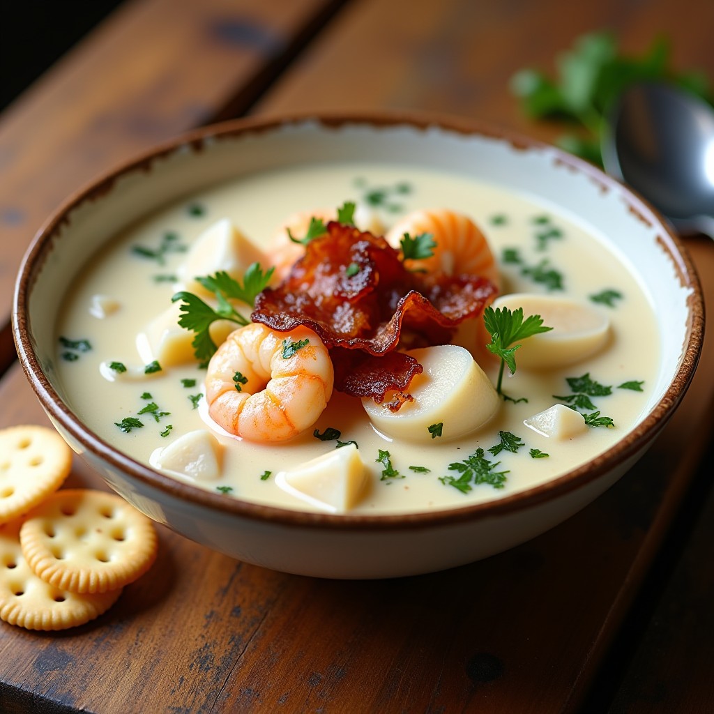 No Name Restaurant Inspired New England Seafood Chowder - massappetite.com